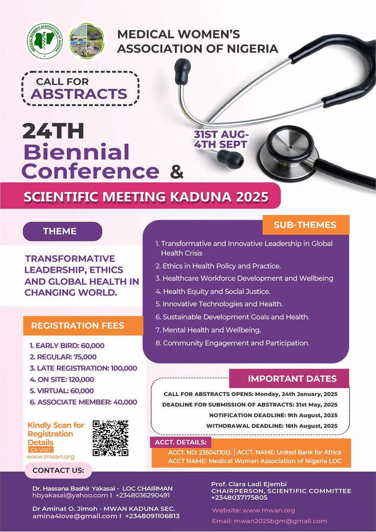 The 24th MWAN Biennial Conference and Scientific Meeting – Medical ...