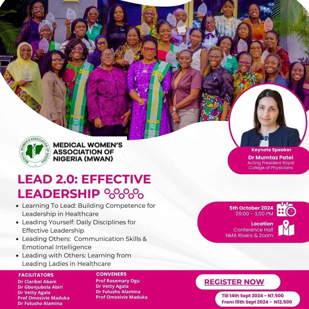 Register for MWAN Lead 2.0: Effective Leadership – Medical Women's Association of Nigeria