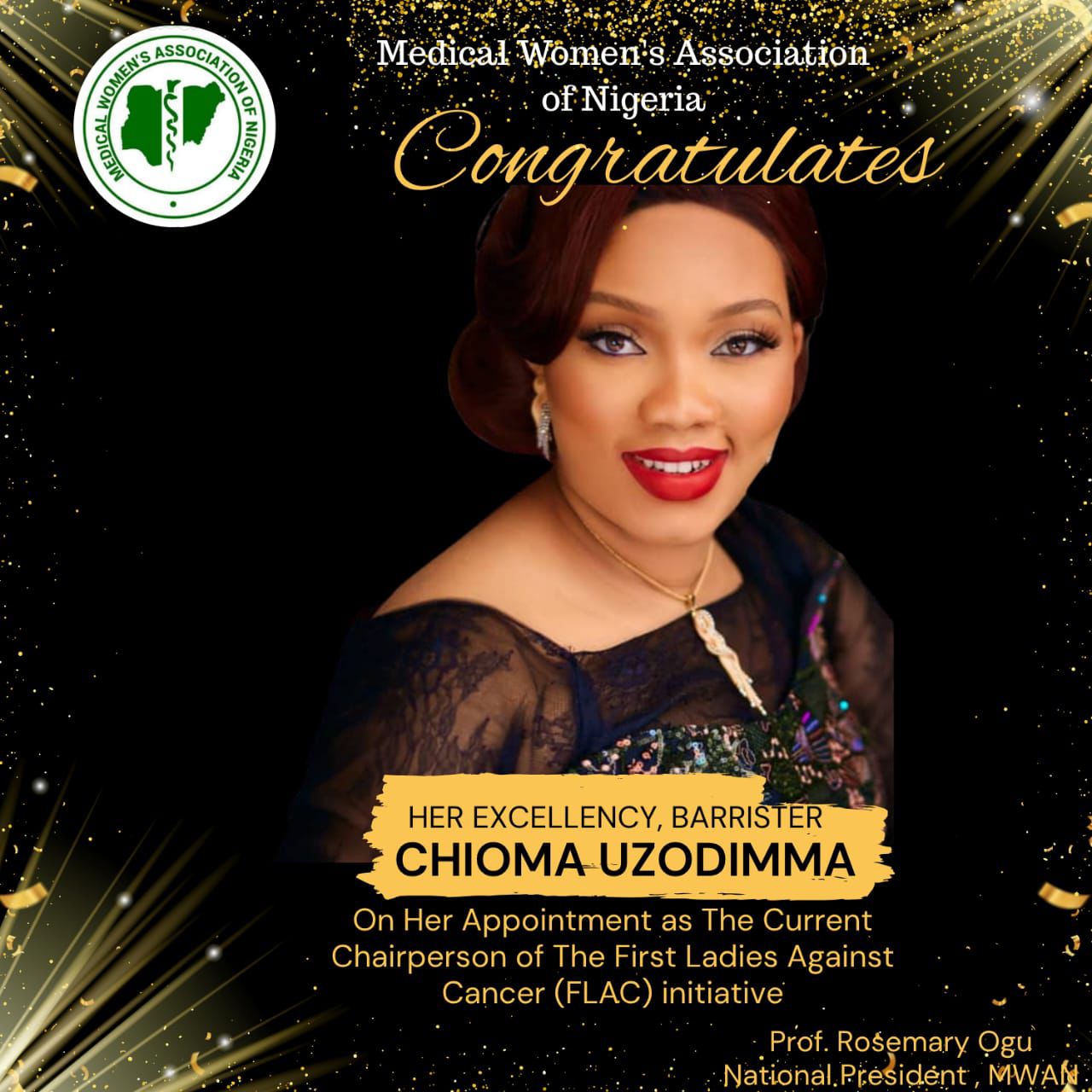 Congratulatory Message to Her Excellency, Barrister Chioma ...